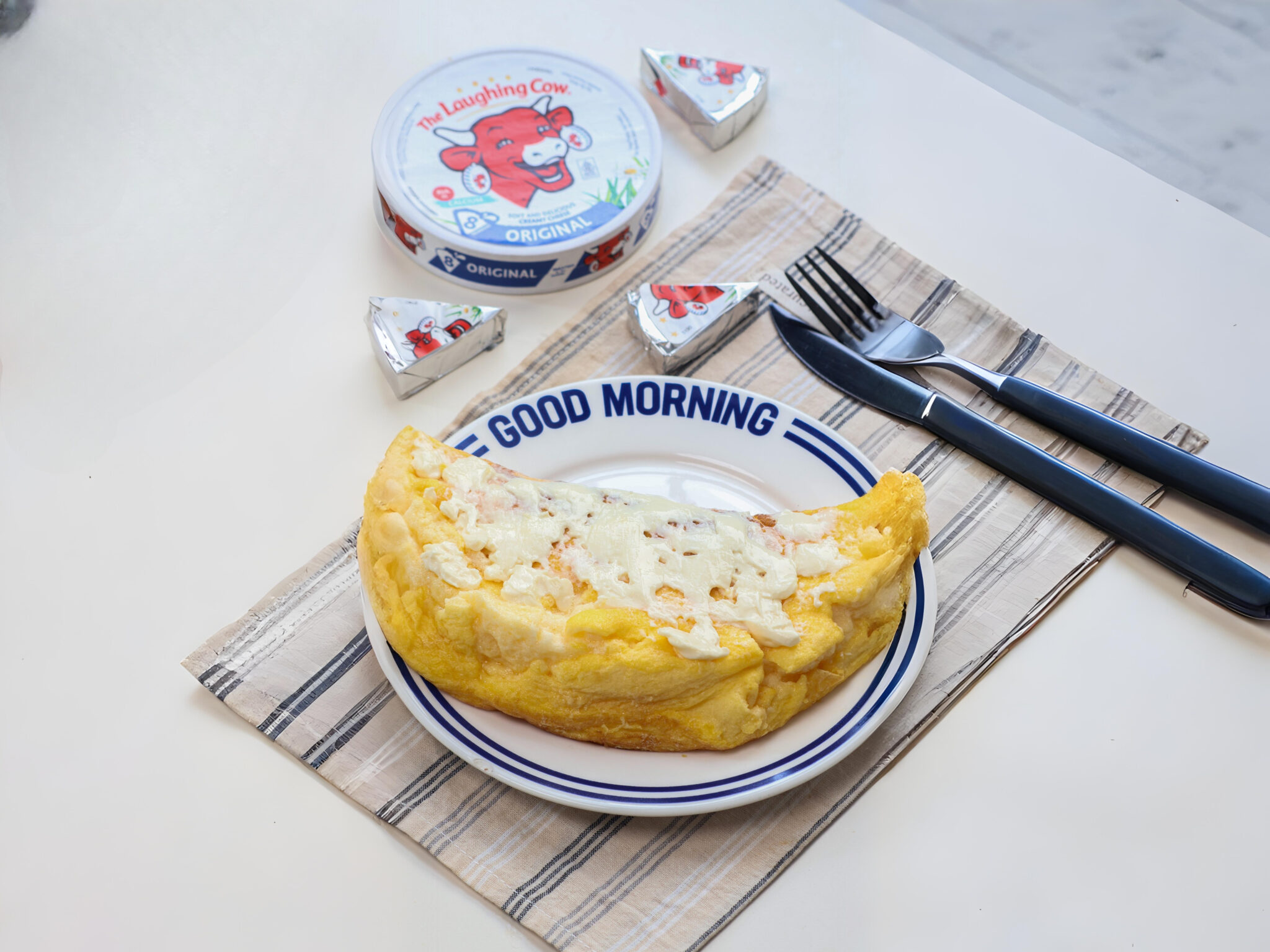 Fluffy Egg Pancake Recipe - The Laughing Cow
